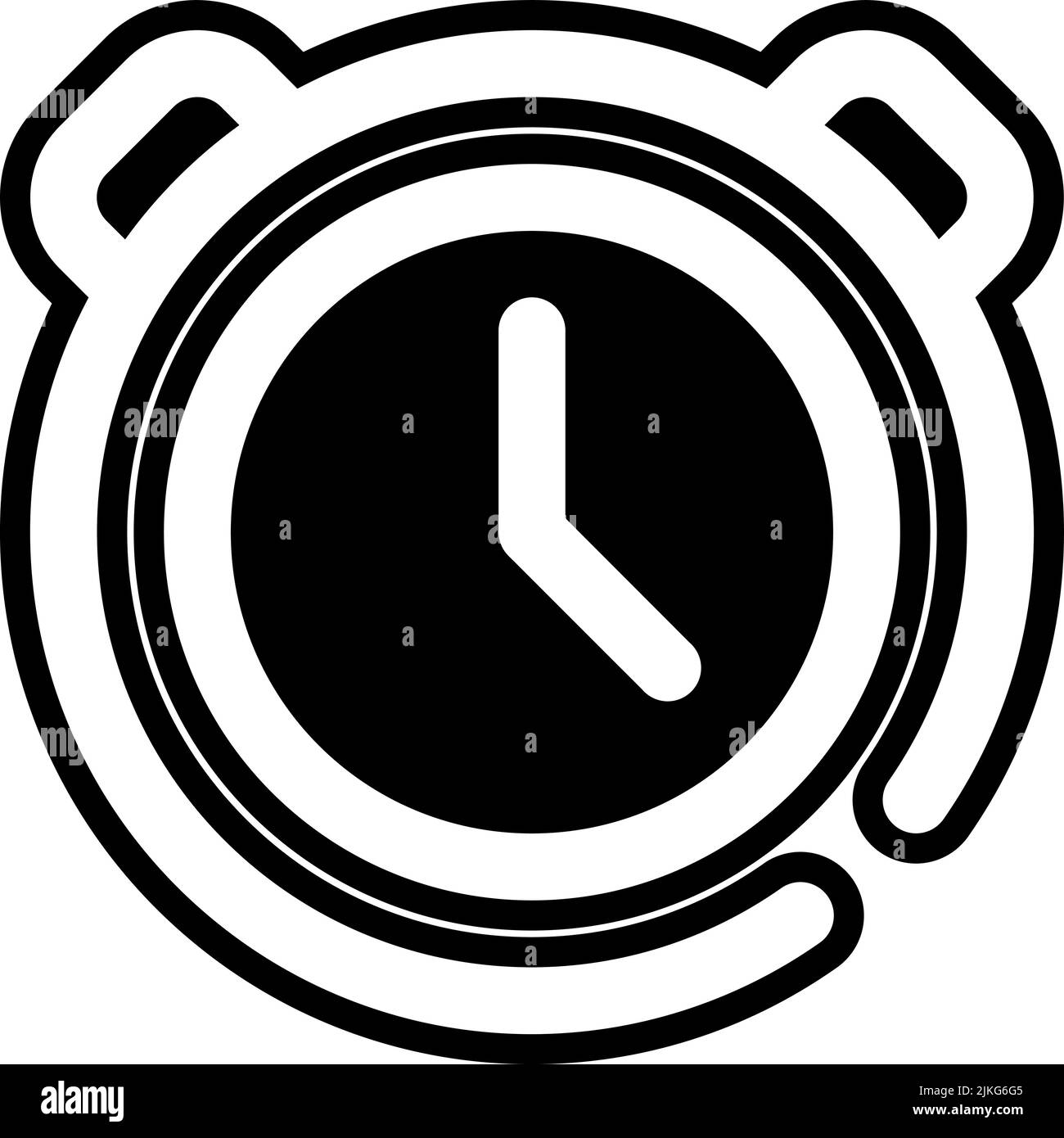 time icon black vector illustration Stock Vector Image & Art - Alamy