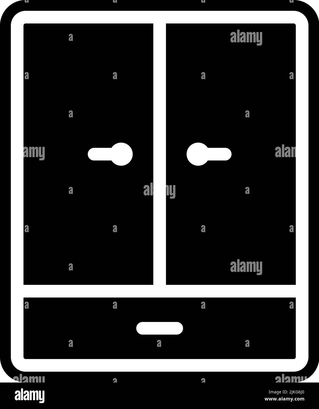 cupboard icon black vector illustration Stock Vector Image & Art - Alamy