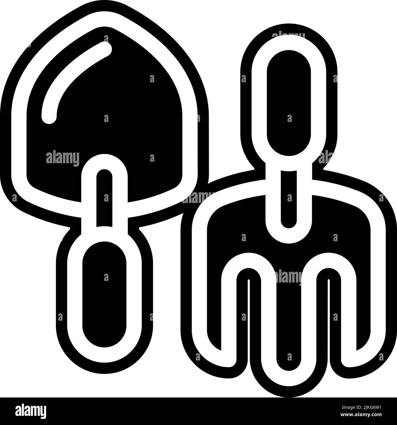farming tools icon black vector illustration Stock Vector Image & Art ...