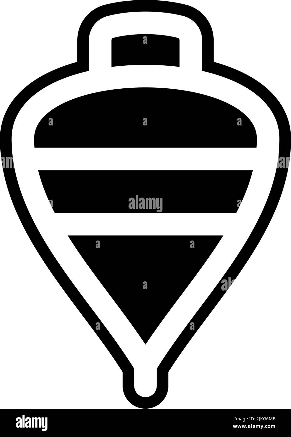 Spinning top icon black Stock Vector Images - Alamy