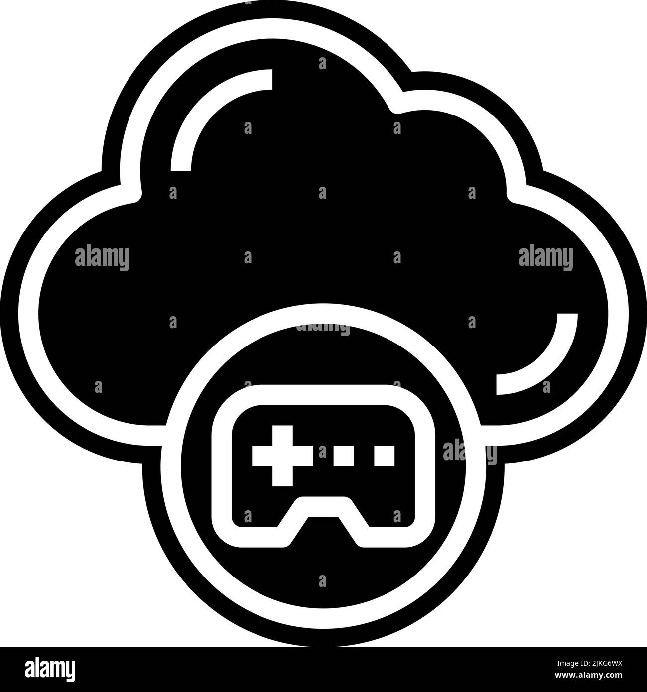 gaming icon black vector illustration Stock Vector Image & Art - Alamy