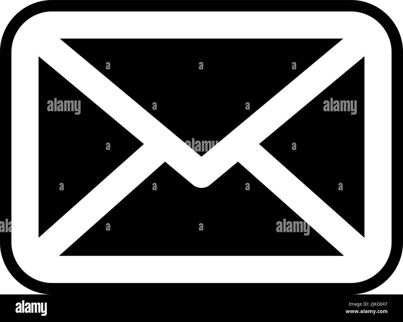 mail icon black vector illustration Stock Vector Image & Art - Alamy