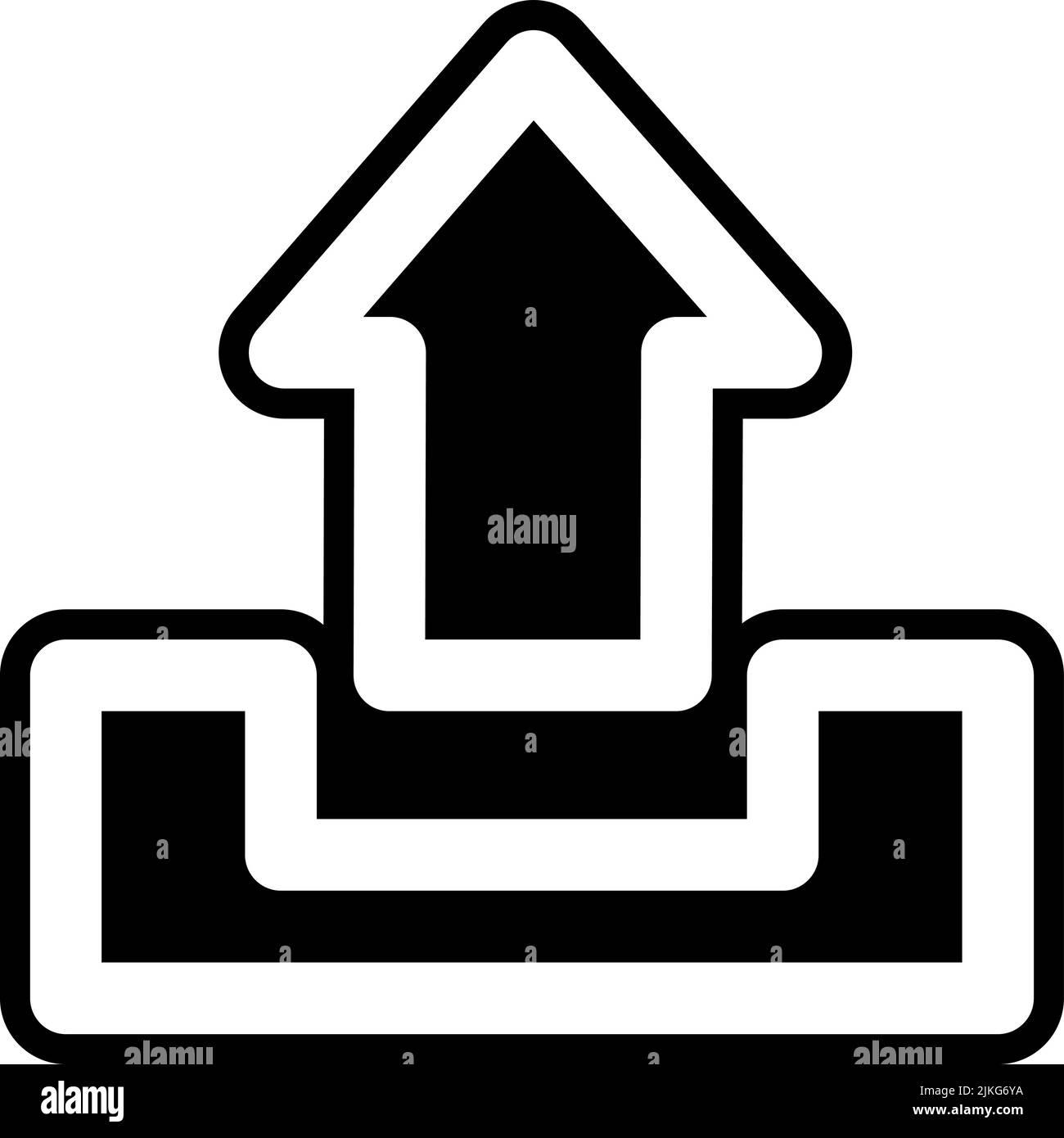 unarchive icon black vector illustration Stock Vector Image & Art - Alamy