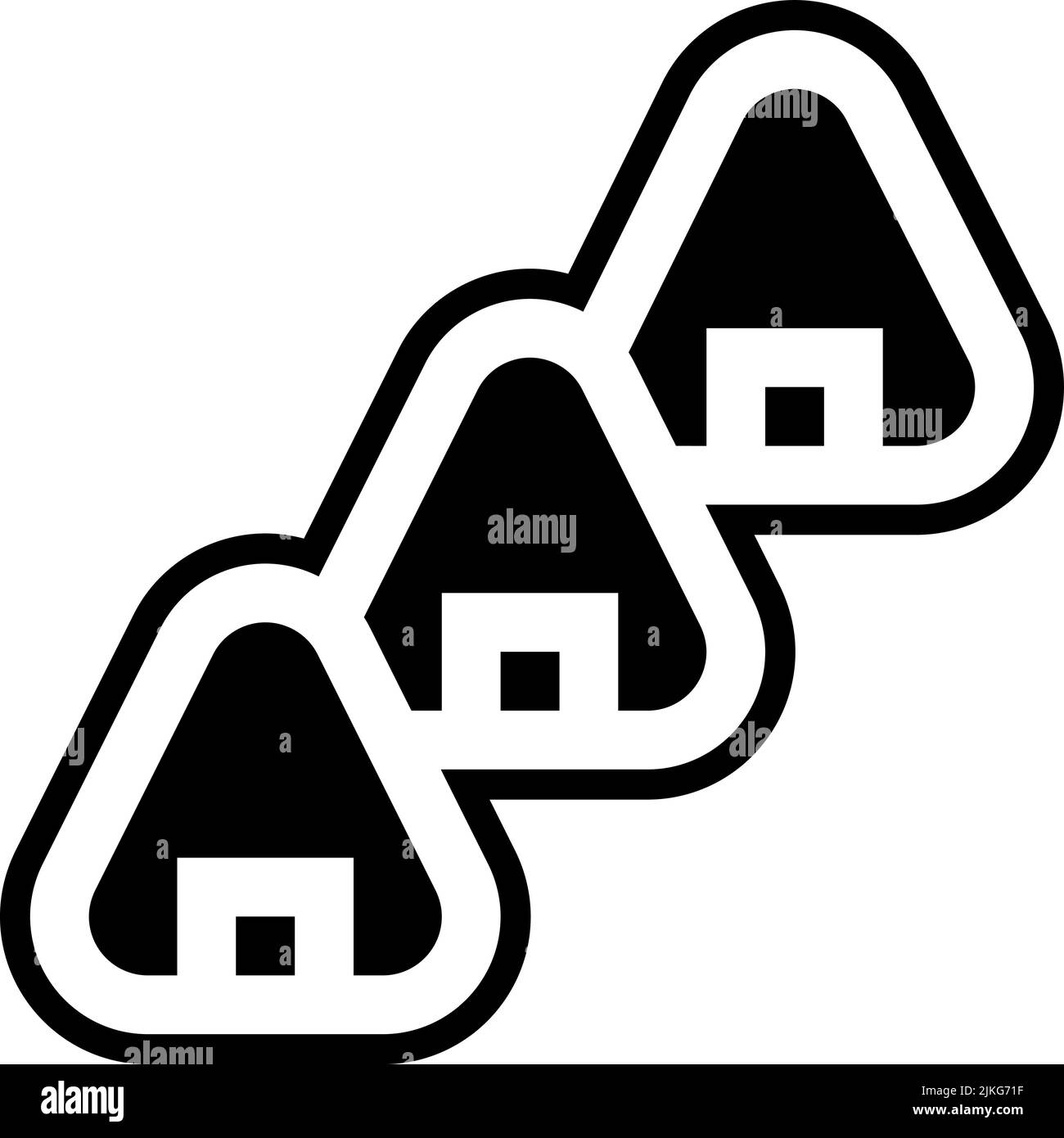 onigiri icon black vector illustration Stock Vector Image & Art - Alamy
