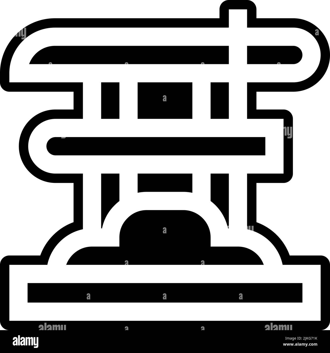 katana icon black vector illustration Stock Vector Image & Art - Alamy