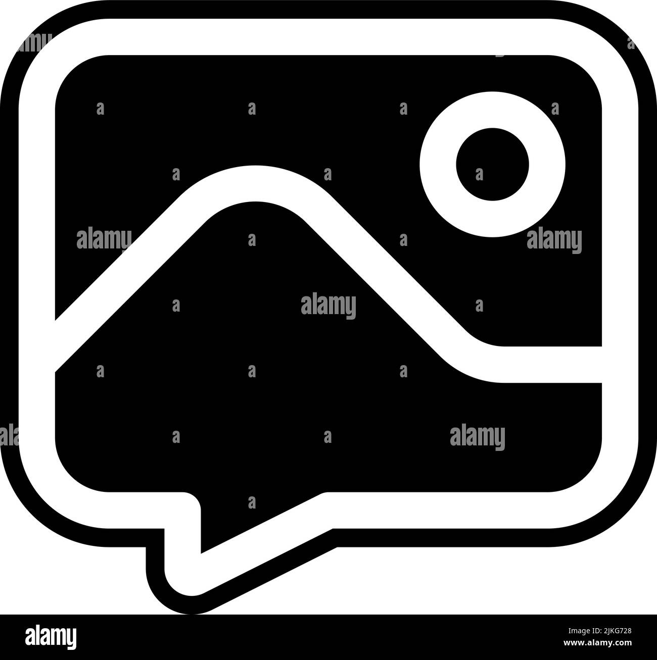 photo sharing icon black vector illustration Stock Vector Image & Art ...