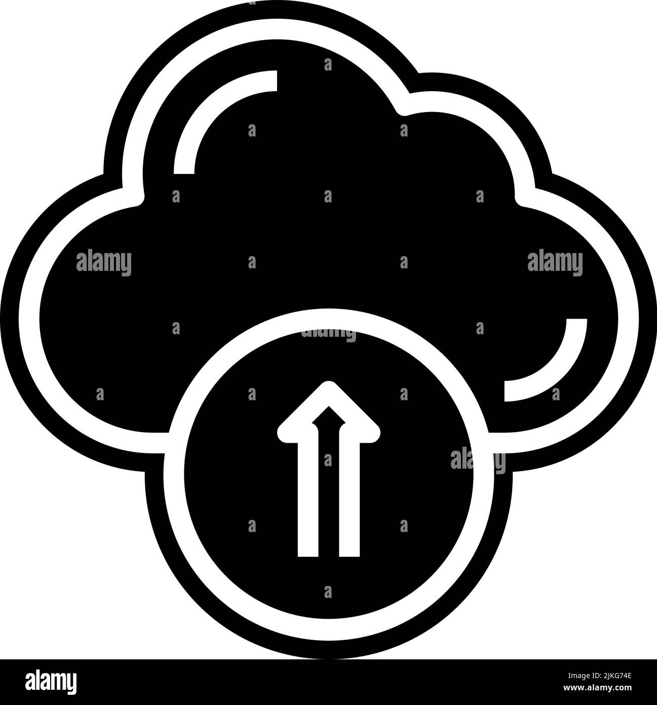 cloud uploading icon black vector illustration Stock Vector Image & Art ... cloud uploading icon black vector illustration Stock Vector Image & Art ...