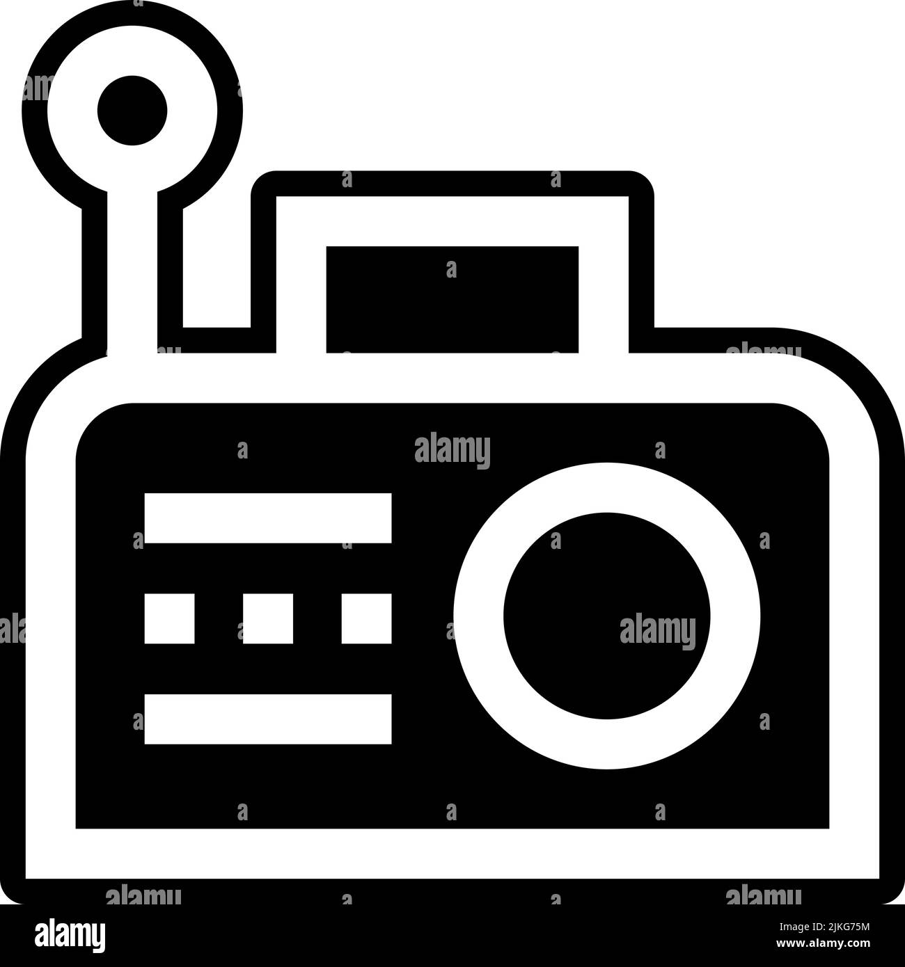 podcast icon black vector illustration Stock Vector Image & Art - Alamy
