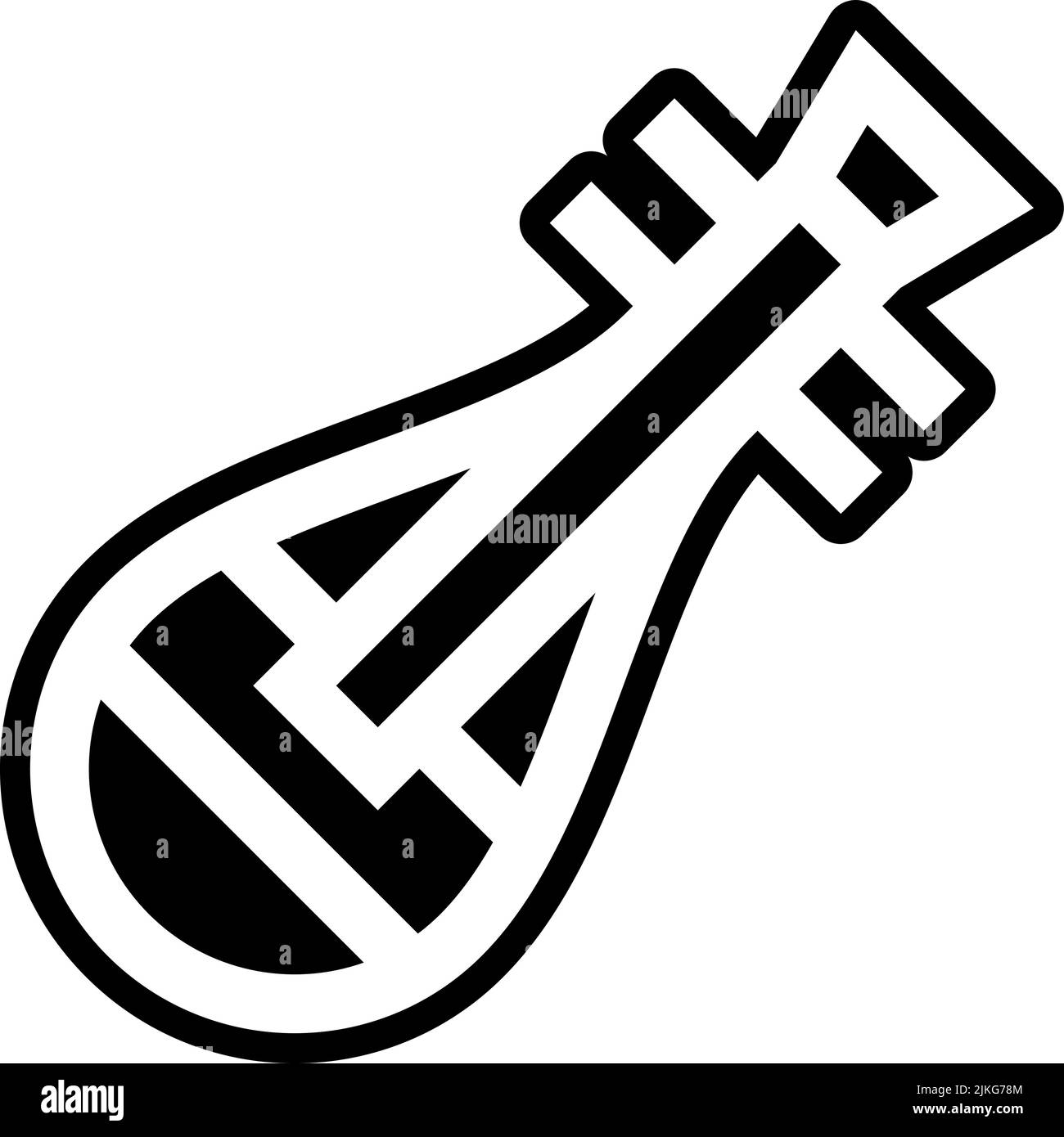 biwa icon black vector illustration Stock Vector Image & Art - Alamy