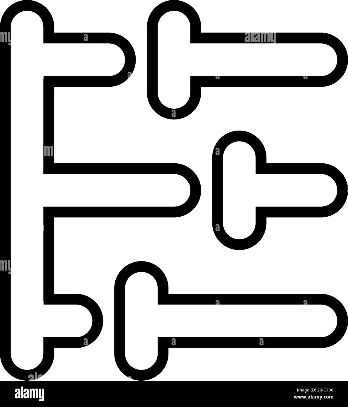 timeline icon black vector illustration Stock Vector Image & Art - Alamy