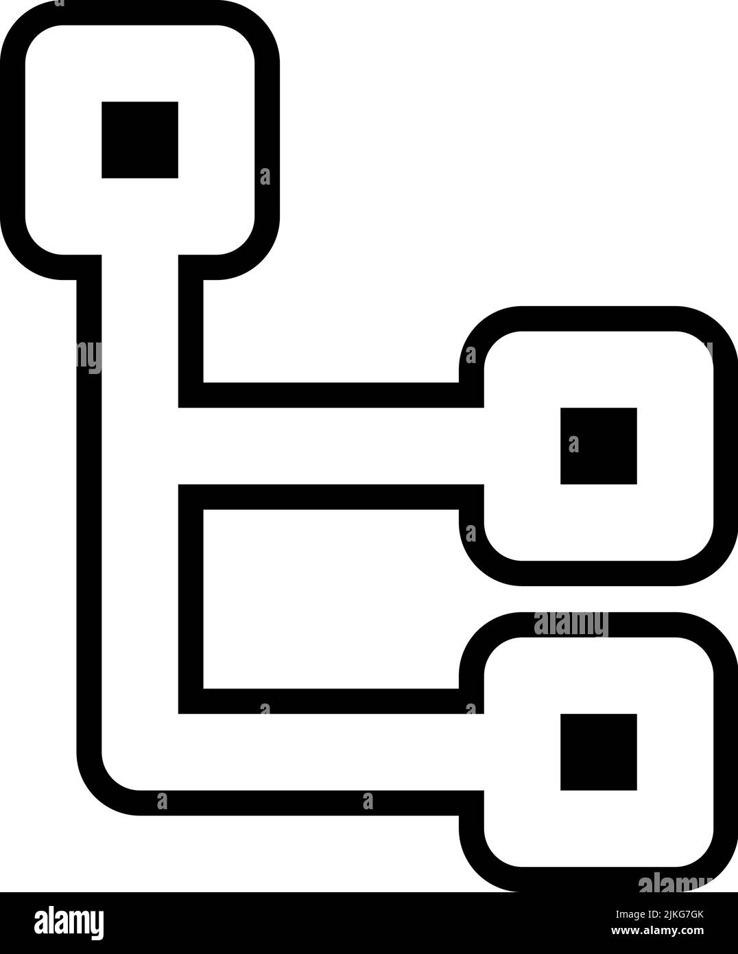 node icon black vector illustration Stock Vector Image & Art - Alamy