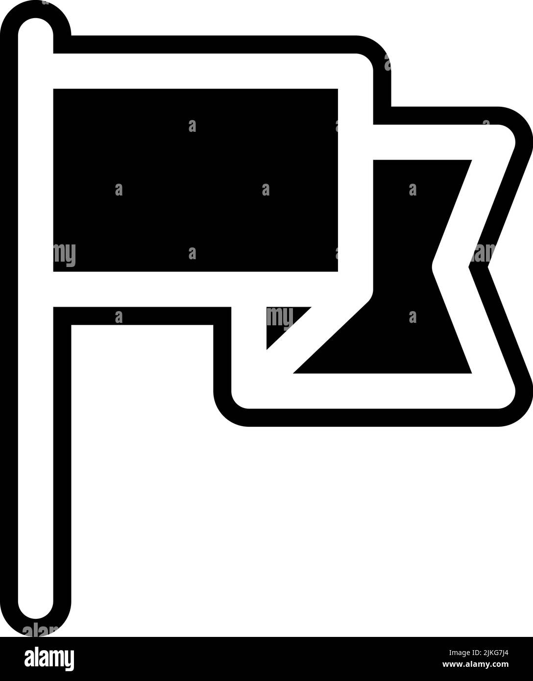 flag icon black vector illustration Stock Vector Image & Art - Alamy