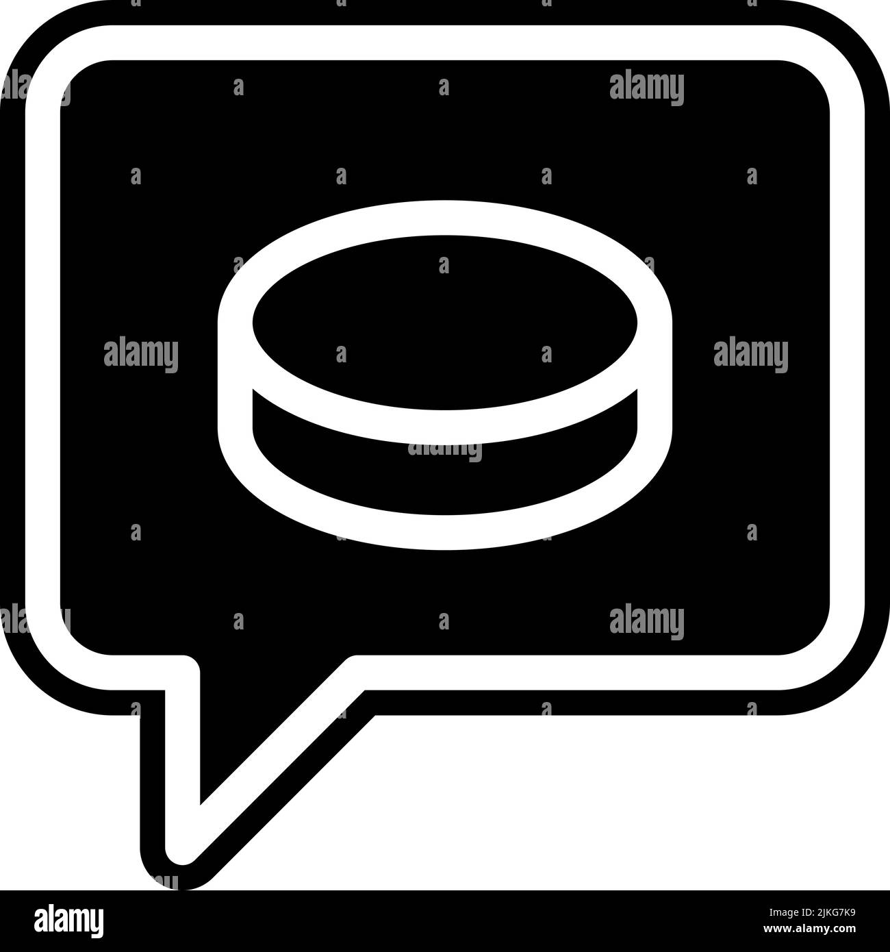 chat icon black vector illustration Stock Vector Image & Art - Alamy
