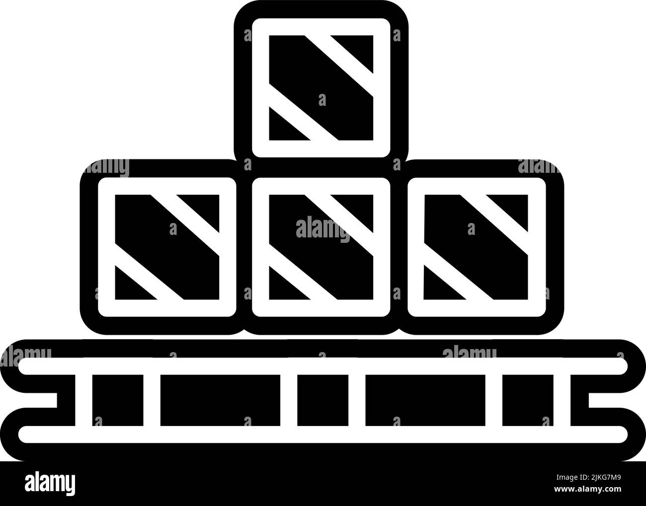 box icon black vector illustration Stock Vector Image & Art - Alamy