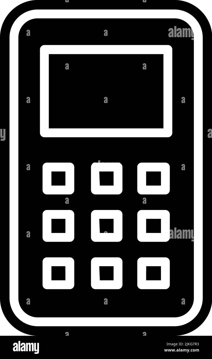 calculator icon black vector illustration Stock Vector Image & Art - Alamy