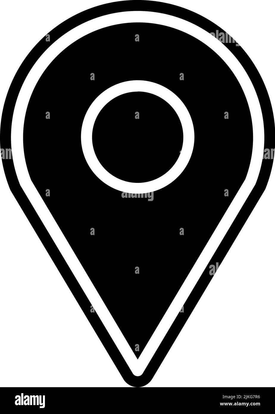 location icon black vector illustration Stock Vector Image & Art - Alamy