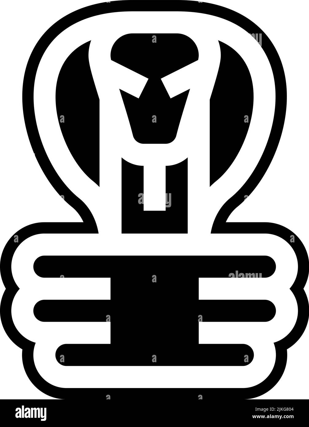 cobra icon black vector illustration Stock Vector Image & Art - Alamy
