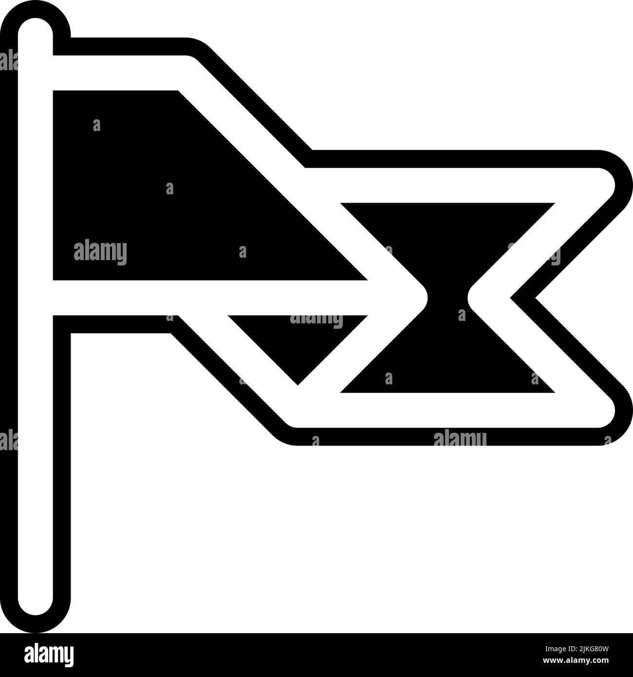 flag icon black vector illustration Stock Vector Image & Art - Alamy