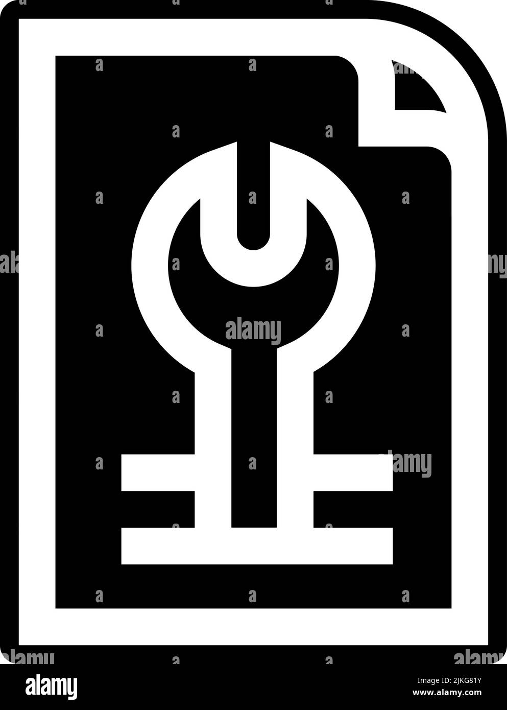 file icon black vector illustration Stock Vector Image & Art - Alamy