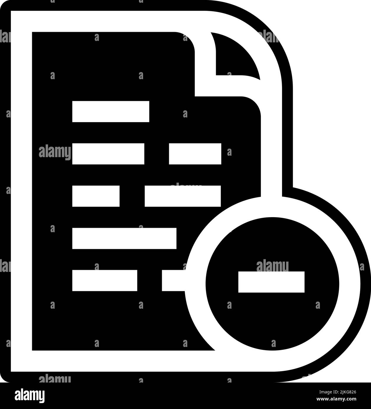 Yellow file document illustration icon Black and White Stock Photos ...