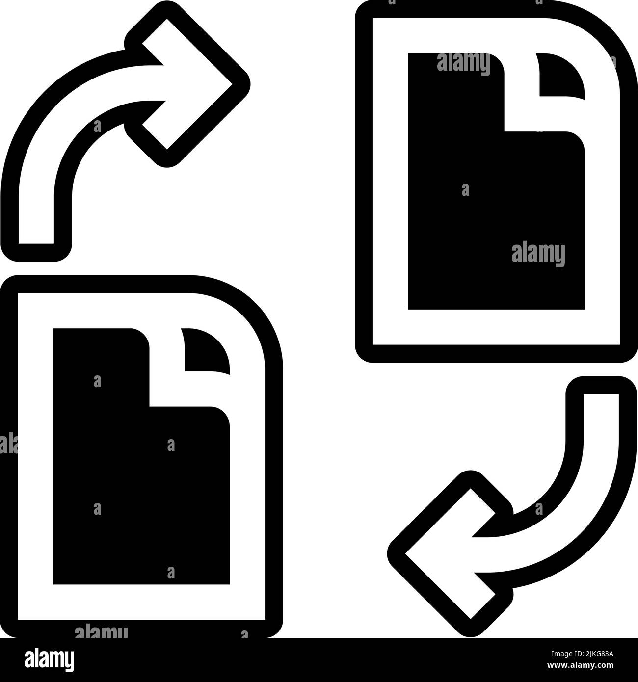 file icon black vector illustration Stock Vector Image & Art - Alamy