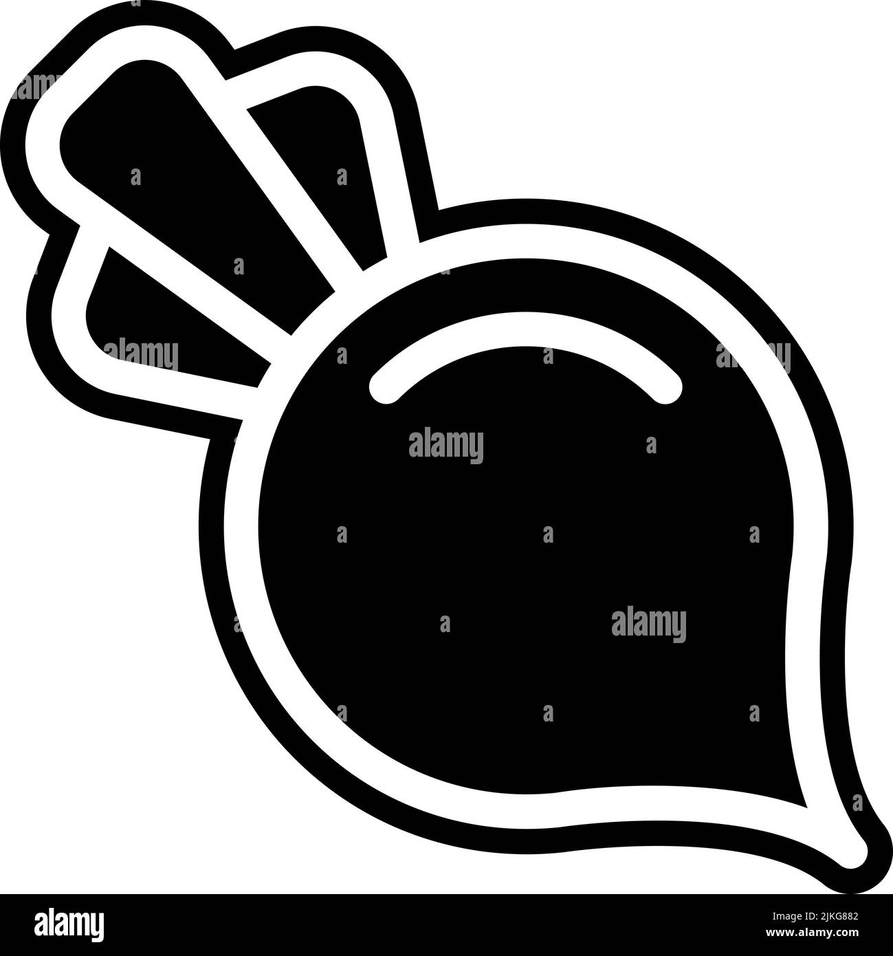 beet icon black vector illustration Stock Vector Image & Art - Alamy
