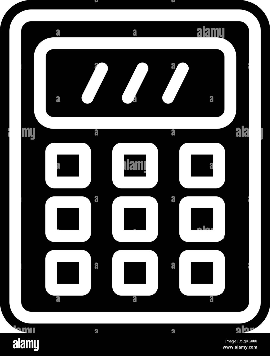 calculator icon black vector illustration Stock Vector Image & Art - Alamy