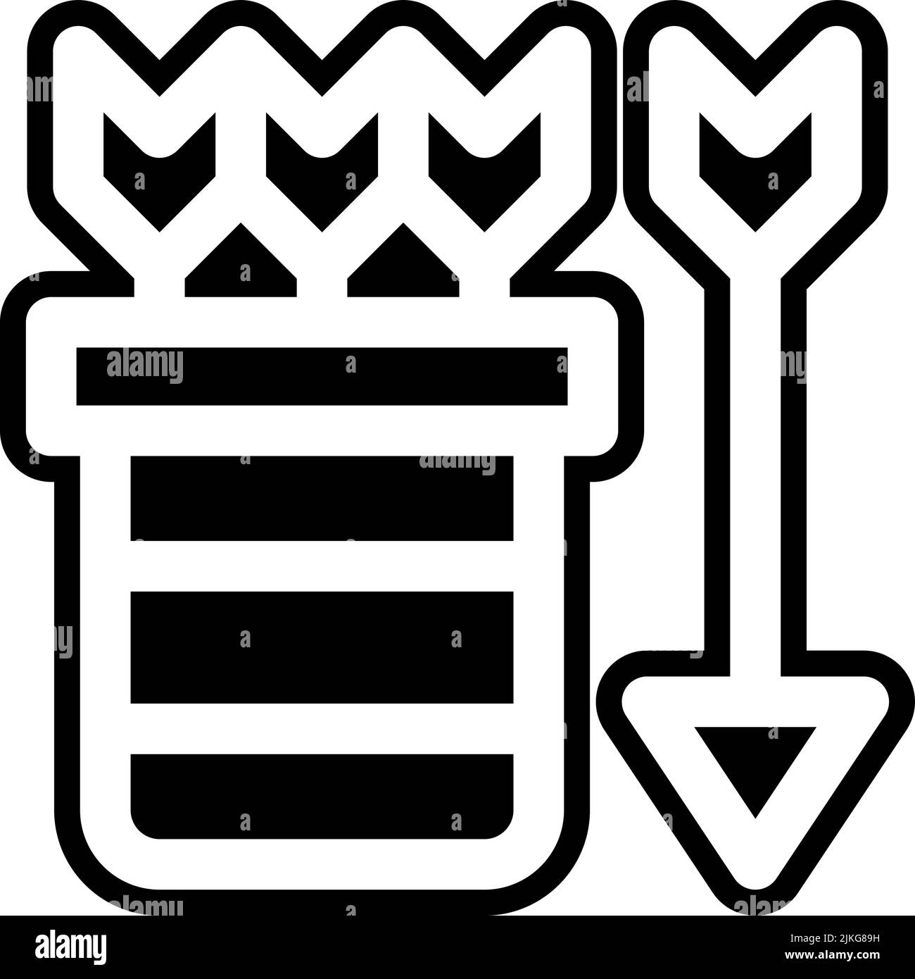 quiver icon black vector illustration Stock Vector Image & Art - Alamy