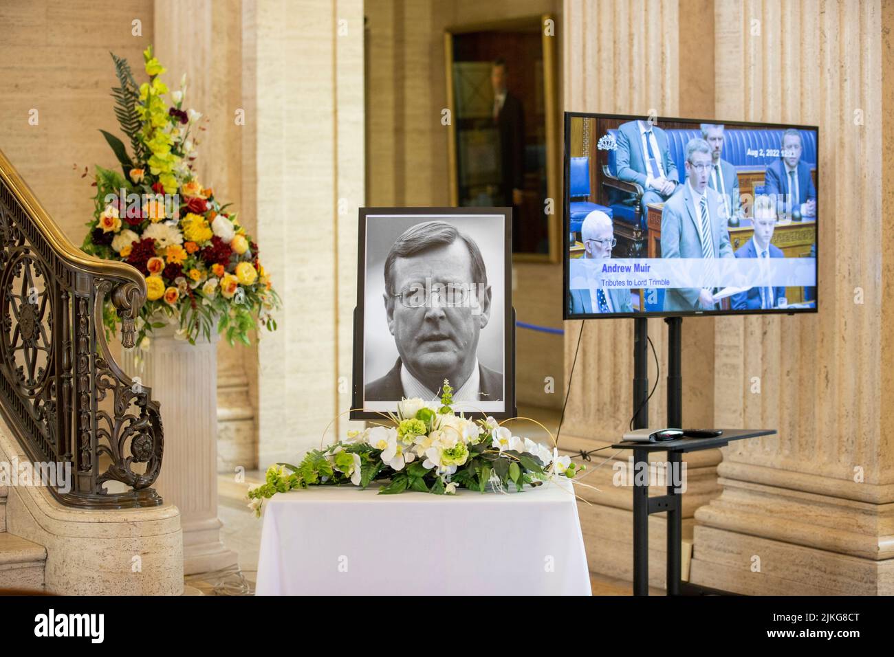 A portrait of former Northern Ireland First Minister and UUP leader ...