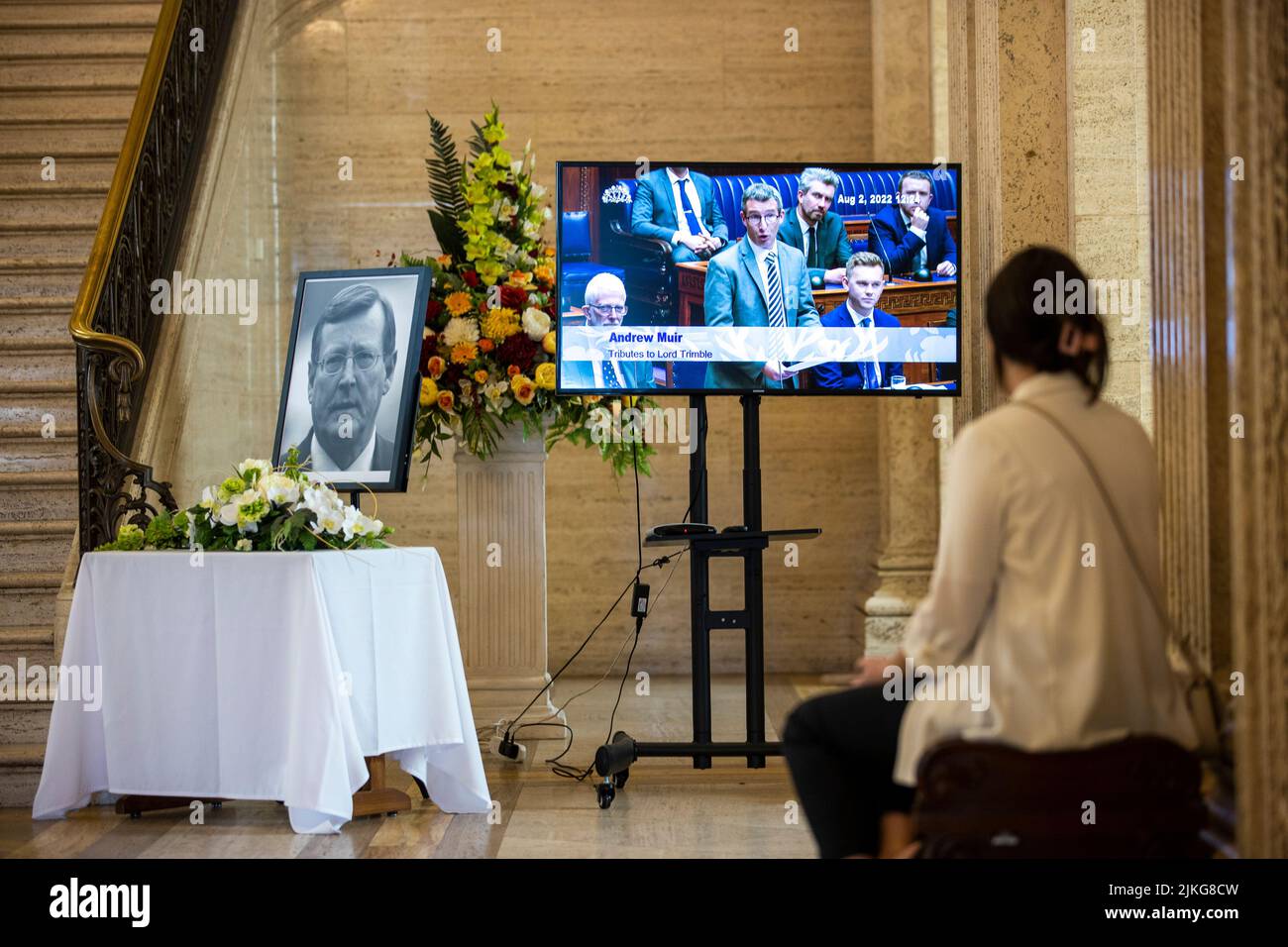 A portrait of former Northern Ireland First Minister and UUP leader ...