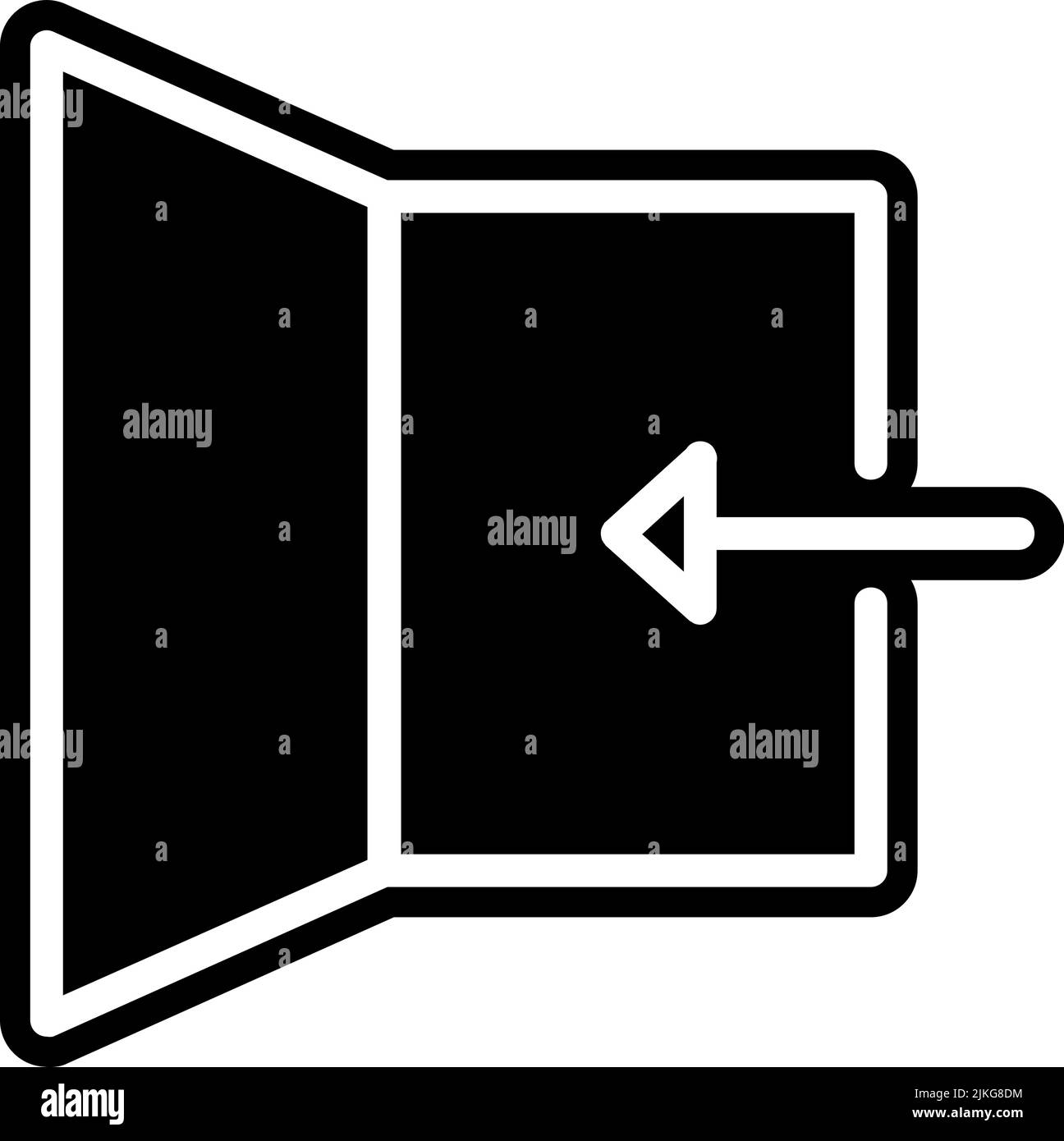 open icon black vector illustration Stock Vector Image & Art - Alamy