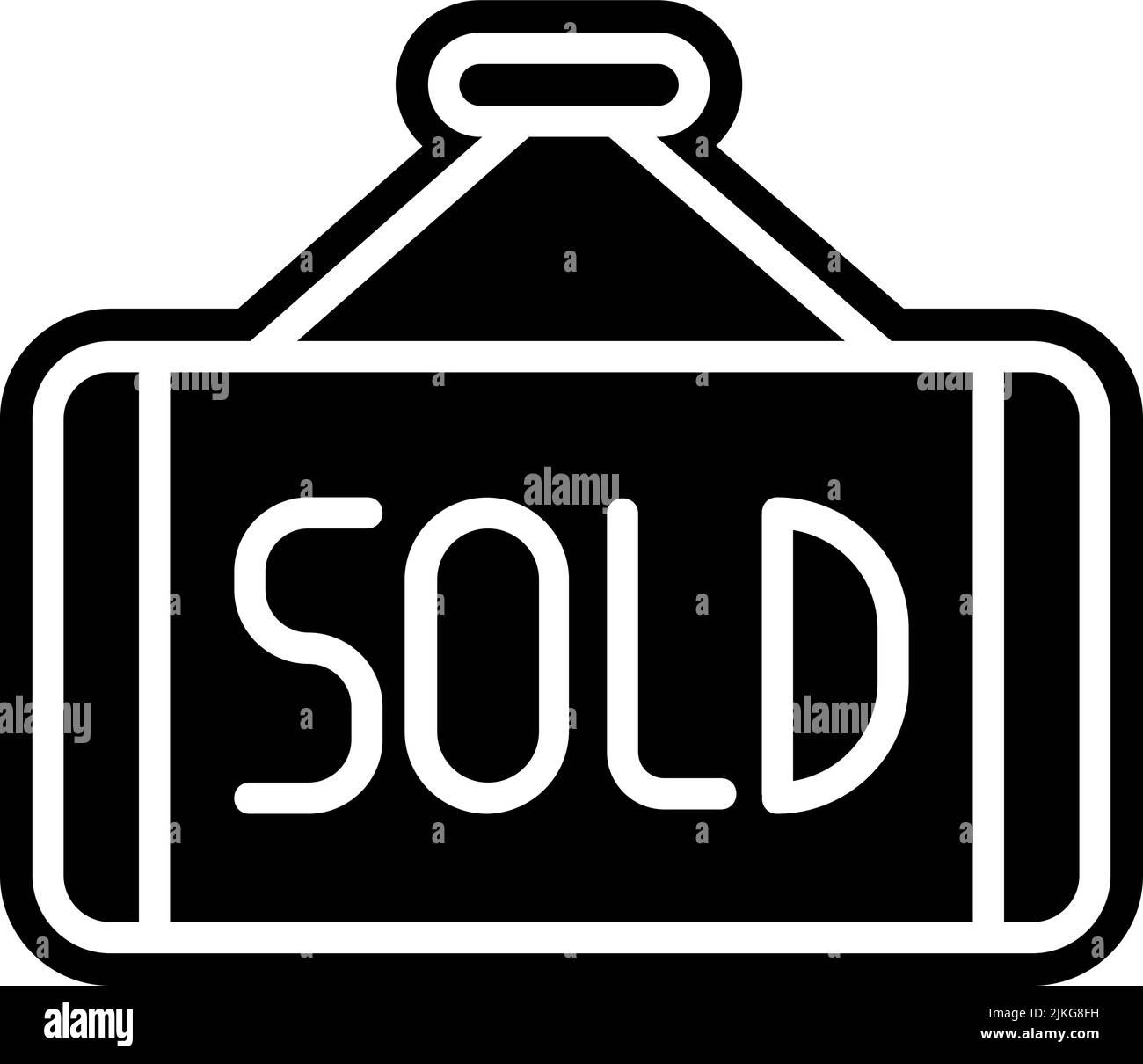 sold icon black vector illustration Stock Vector Image & Art - Alamy