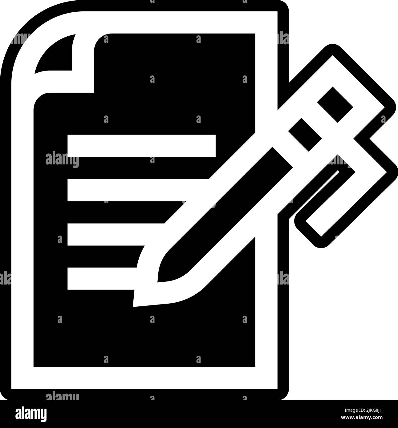 file icon black vector illustration Stock Vector Image & Art - Alamy