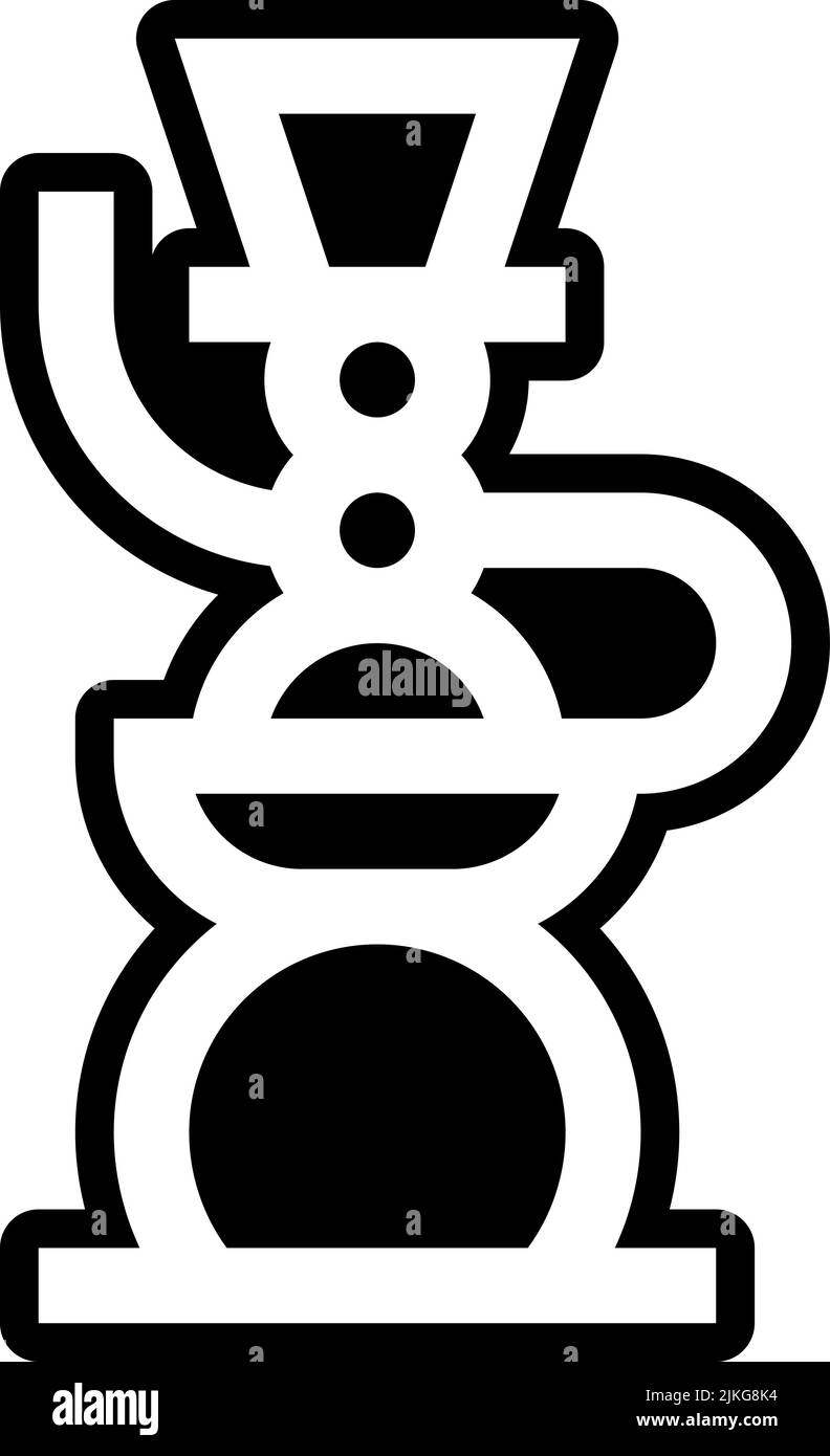 hookah icon black vector illustration Stock Vector Image & Art - Alamy