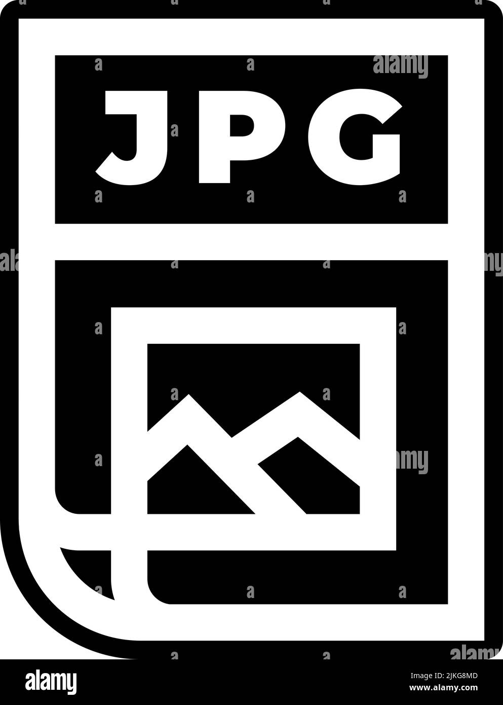 Jpg icon black website Stock Vector Images - Alamy