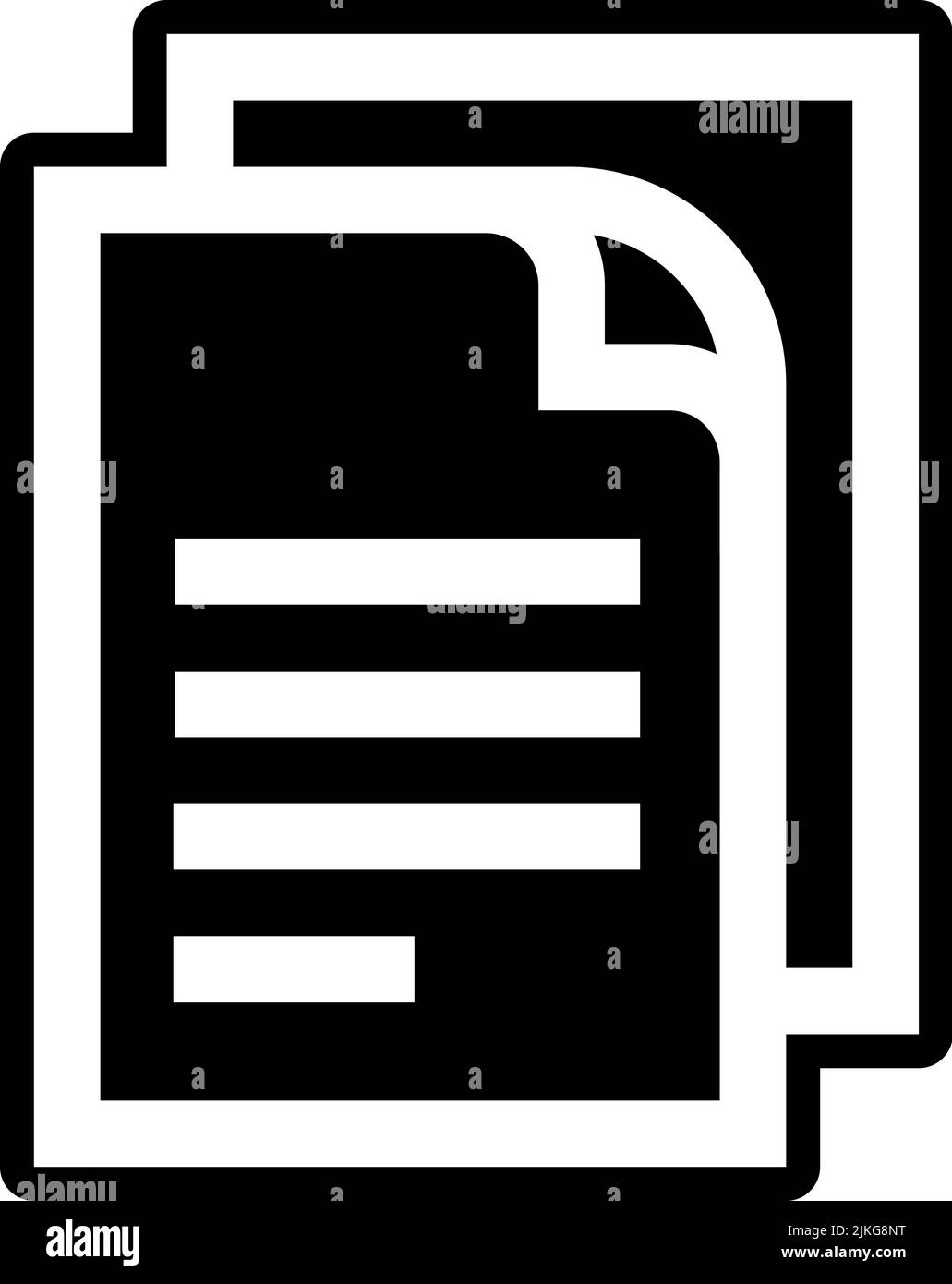 file icon black vector illustration Stock Vector Image & Art - Alamy