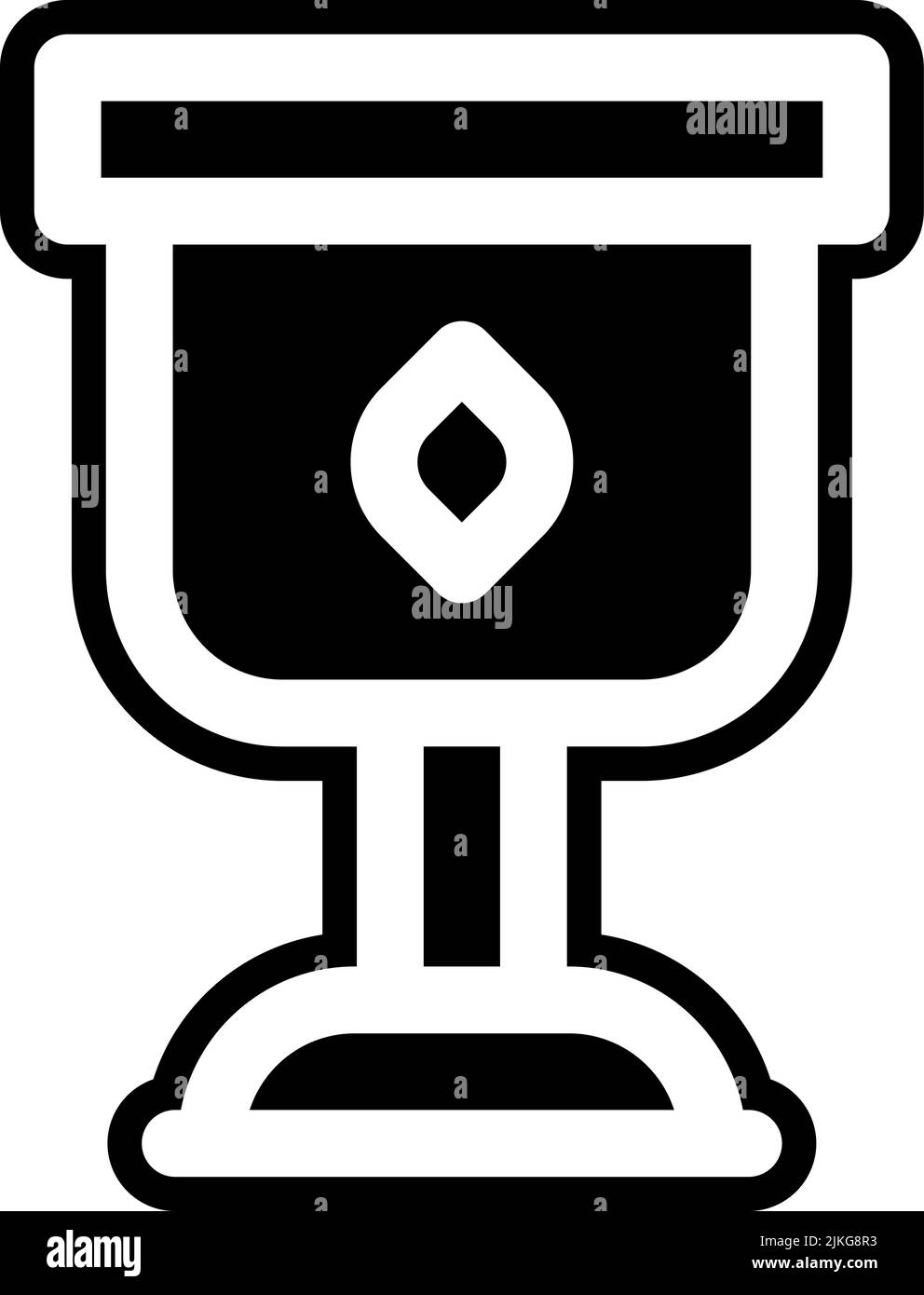 goblet icon black vector illustration Stock Vector Image & Art - Alamy