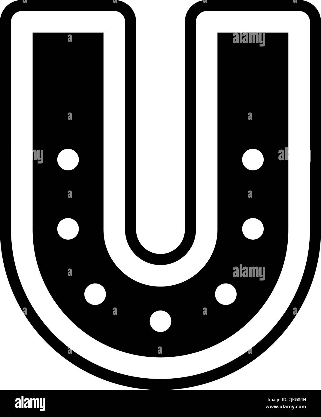 horseshoe icon black vector illustration Stock Vector Image & Art - Alamy