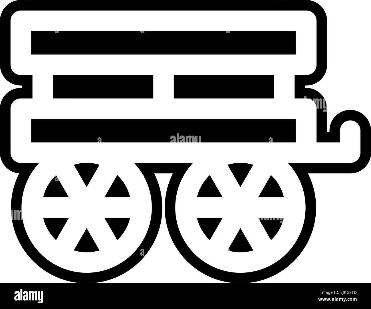 wagon icon black vector illustration Stock Vector Image & Art - Alamy