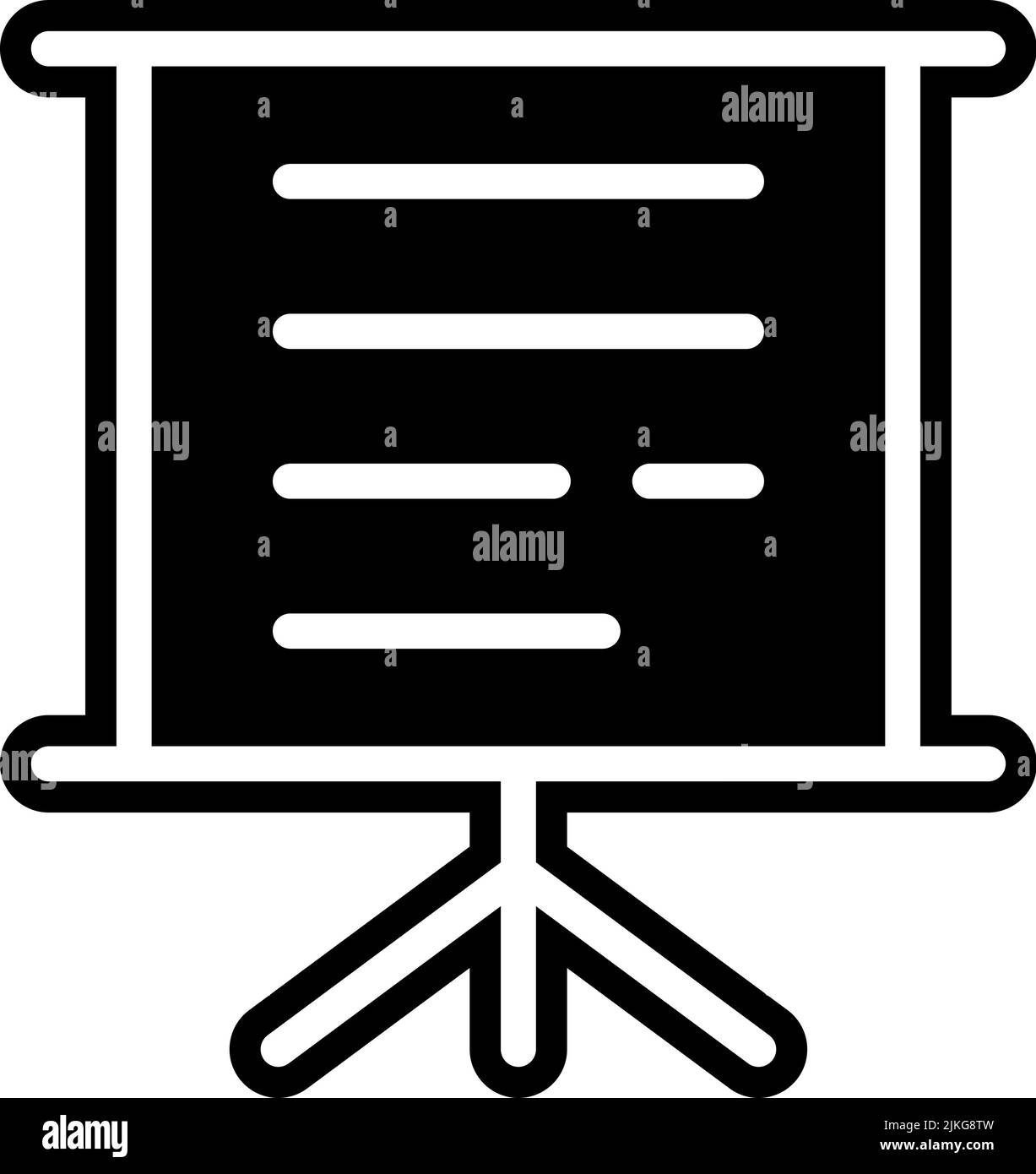 presentation icon black vector illustration Stock Vector Image & Art ...