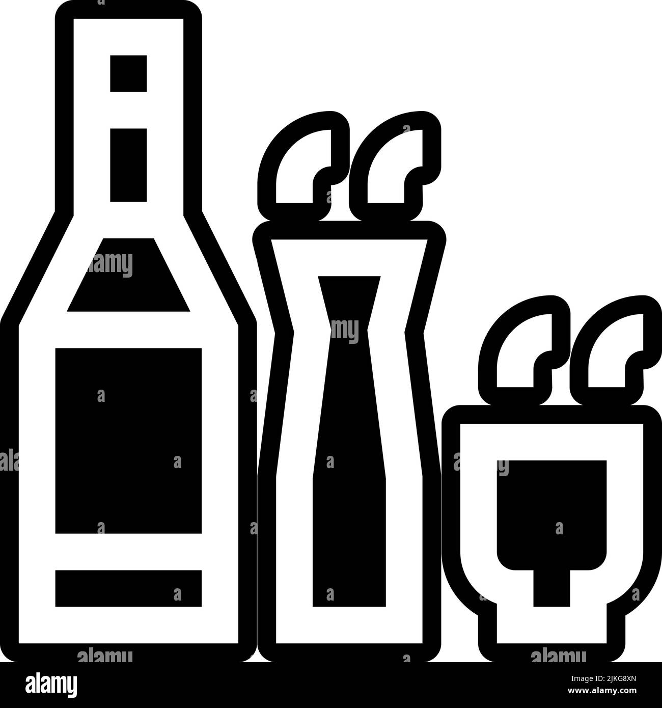 sake icon black vector illustration Stock Vector Image & Art - Alamy