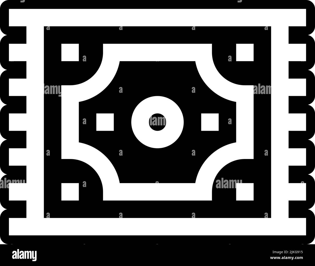 carpet icon black vector illustration Stock Vector Image & Art - Alamy
