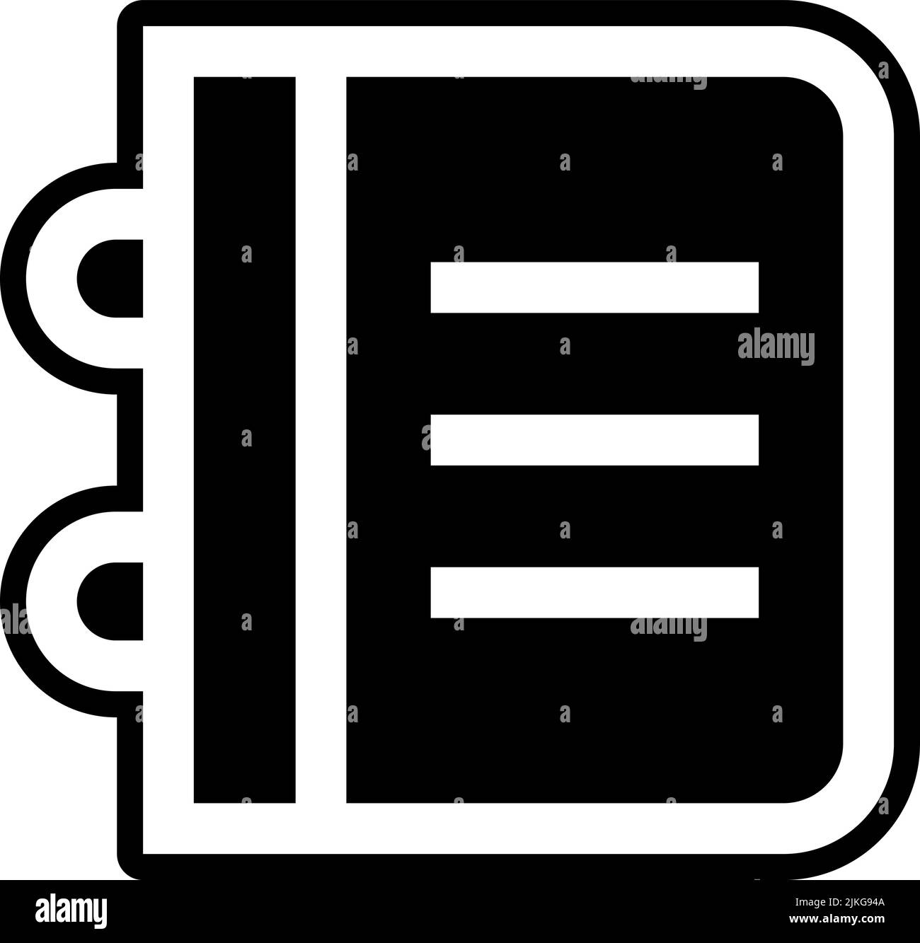 notes icon black vector illustration Stock Vector Image & Art - Alamy