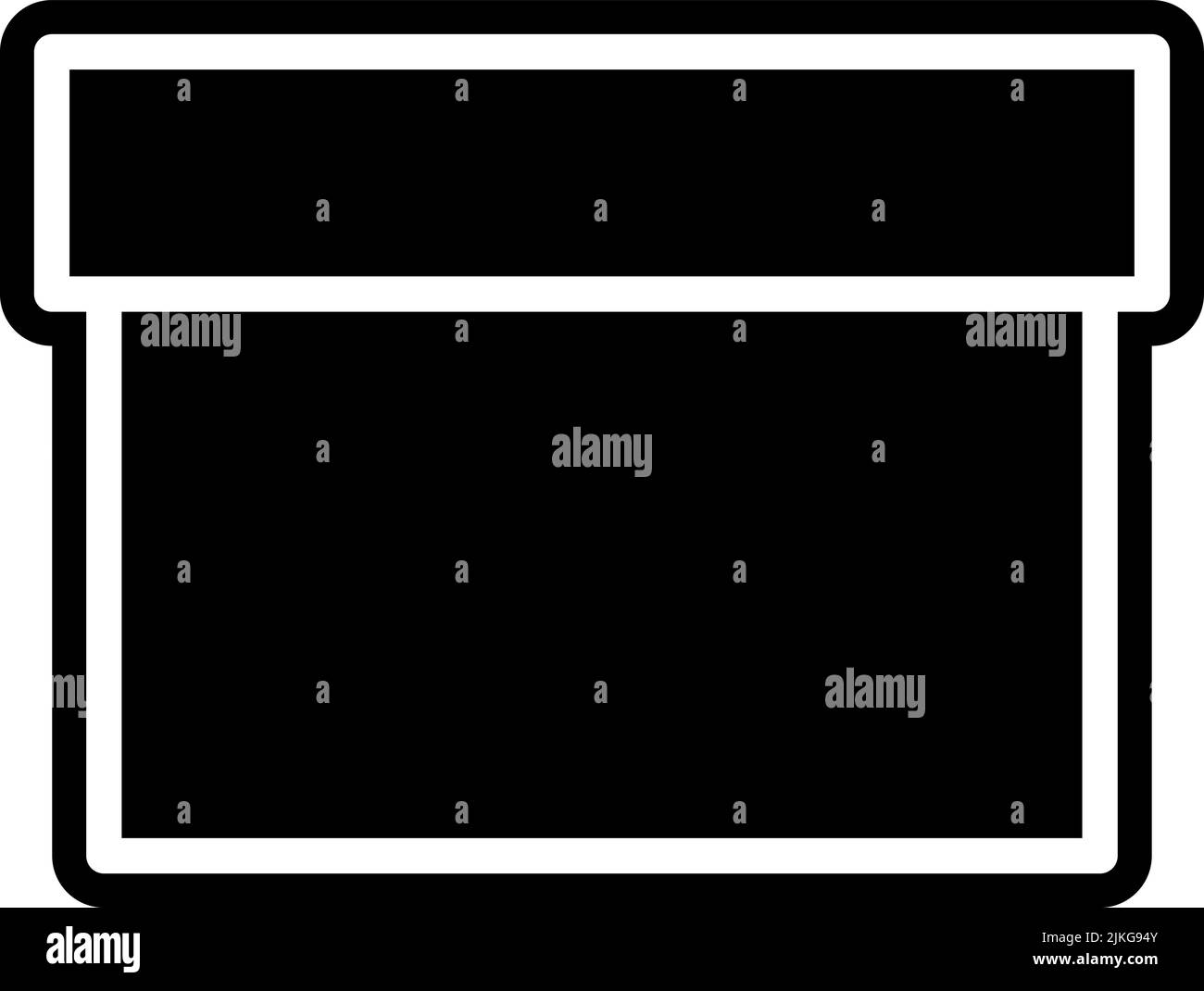 box icon black vector illustration Stock Vector Image & Art - Alamy
