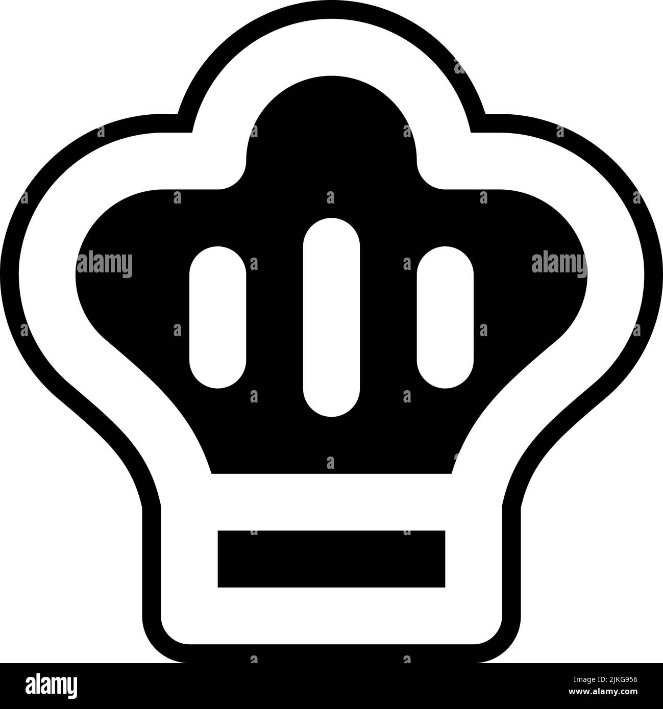 chef hat icon black vector illustration Stock Vector Image & Art - Alamy