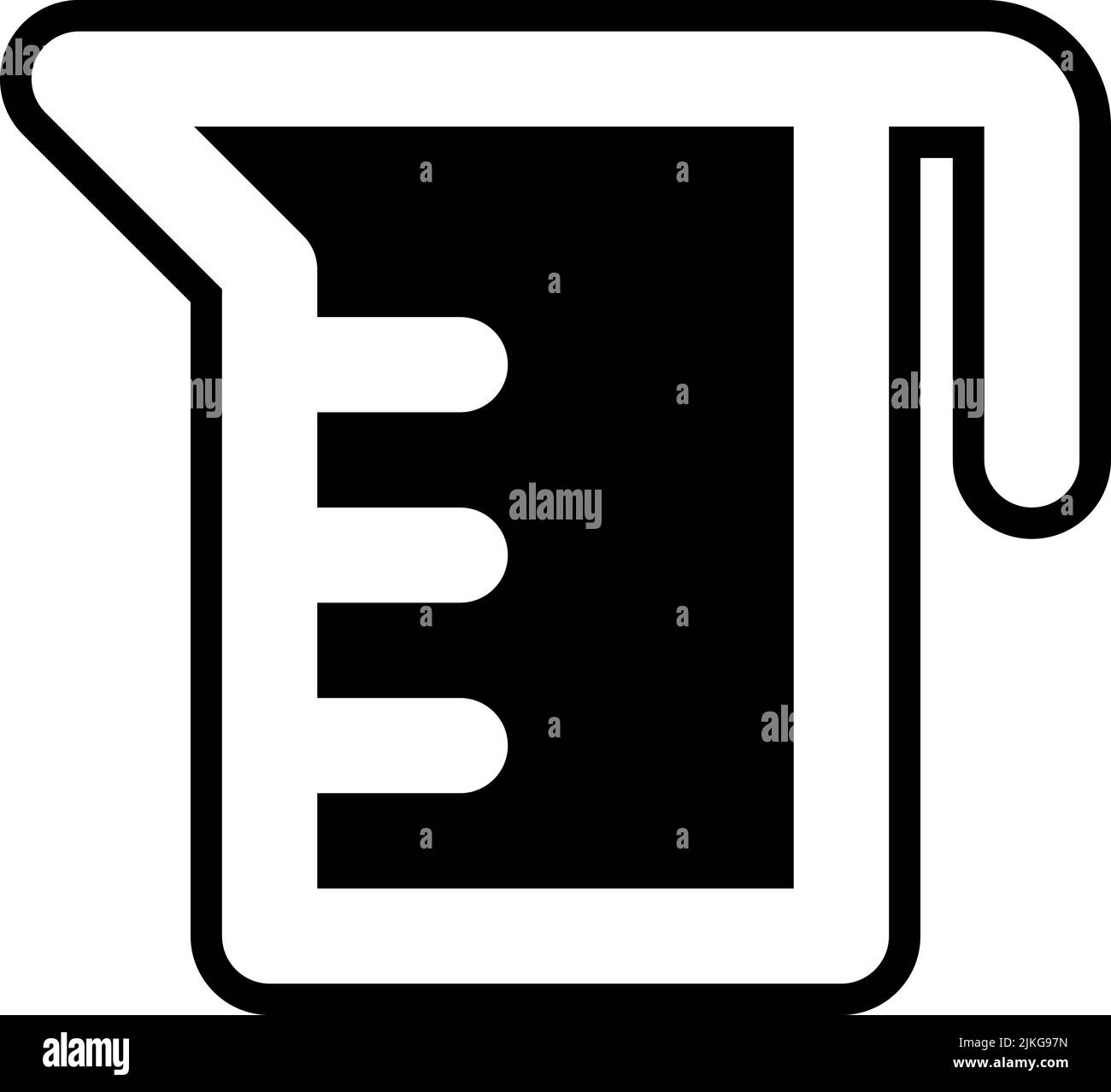 measure cup icon black vector illustration Stock Vector Image & Art - Alamy