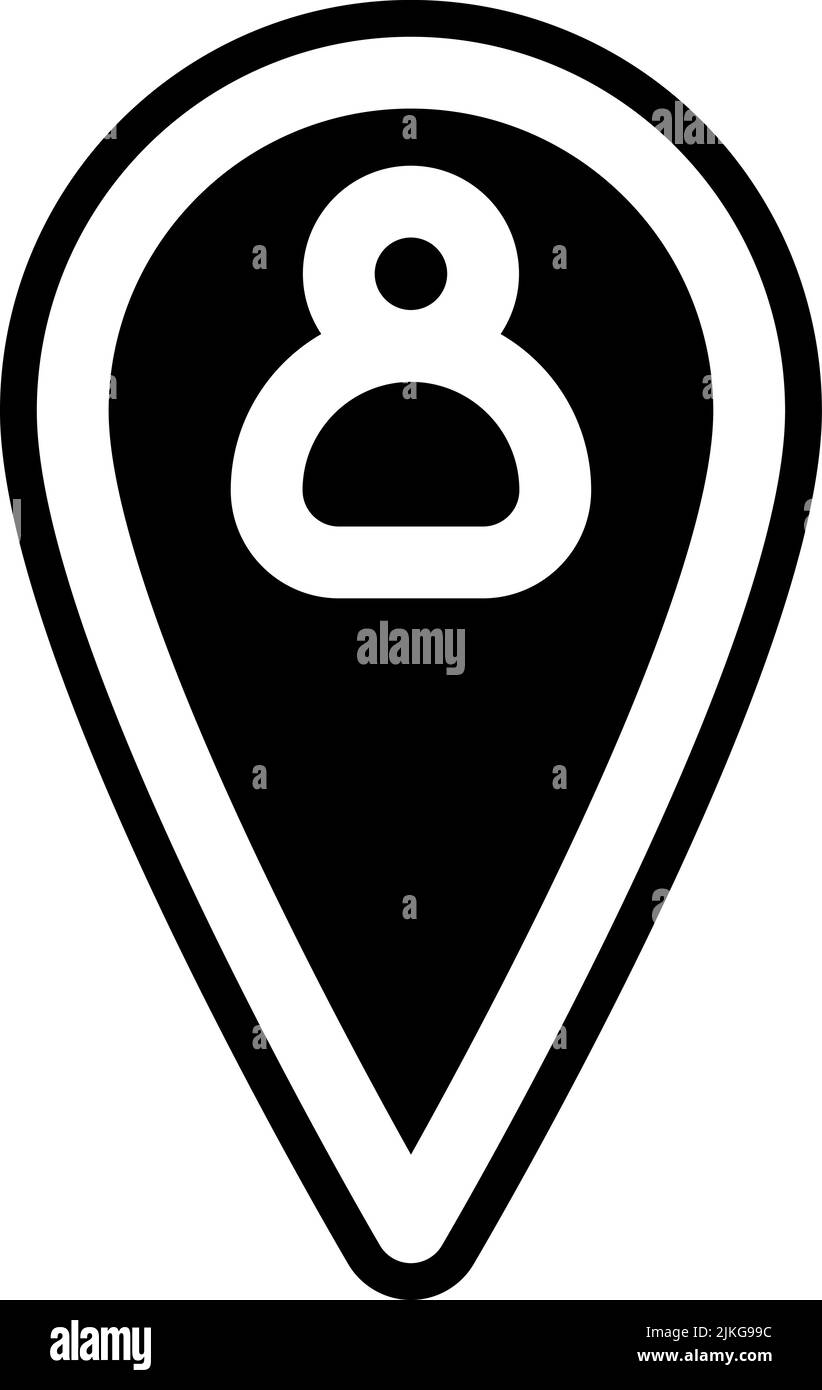 location icon black vector illustration Stock Vector Image & Art - Alamy