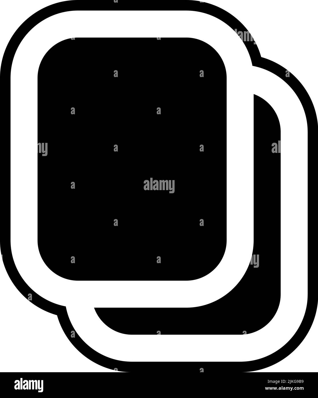 copy icon black vector illustration Stock Vector Image & Art - Alamy