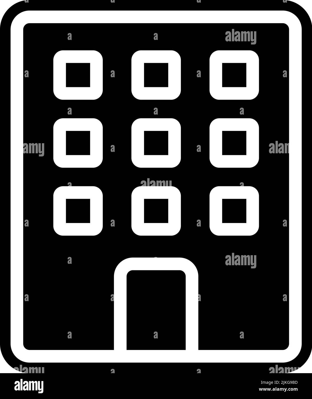 office icon black vector illustration Stock Vector Image & Art - Alamy