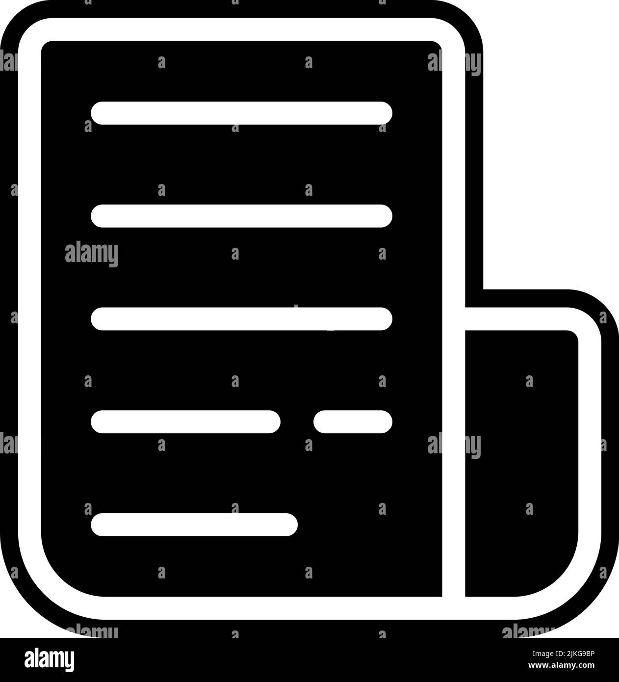 document icon black vector illustration Stock Vector Image & Art - Alamy